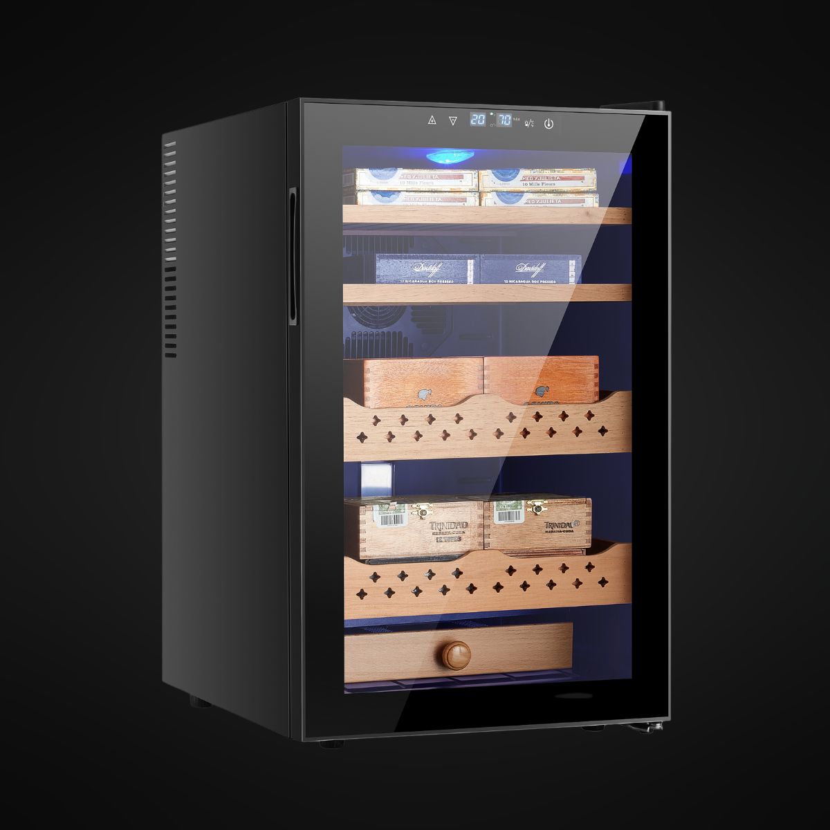Cigar Cooler Humidor Electric Cabinet For 250 Cigars BW-70S - Cigar-Square