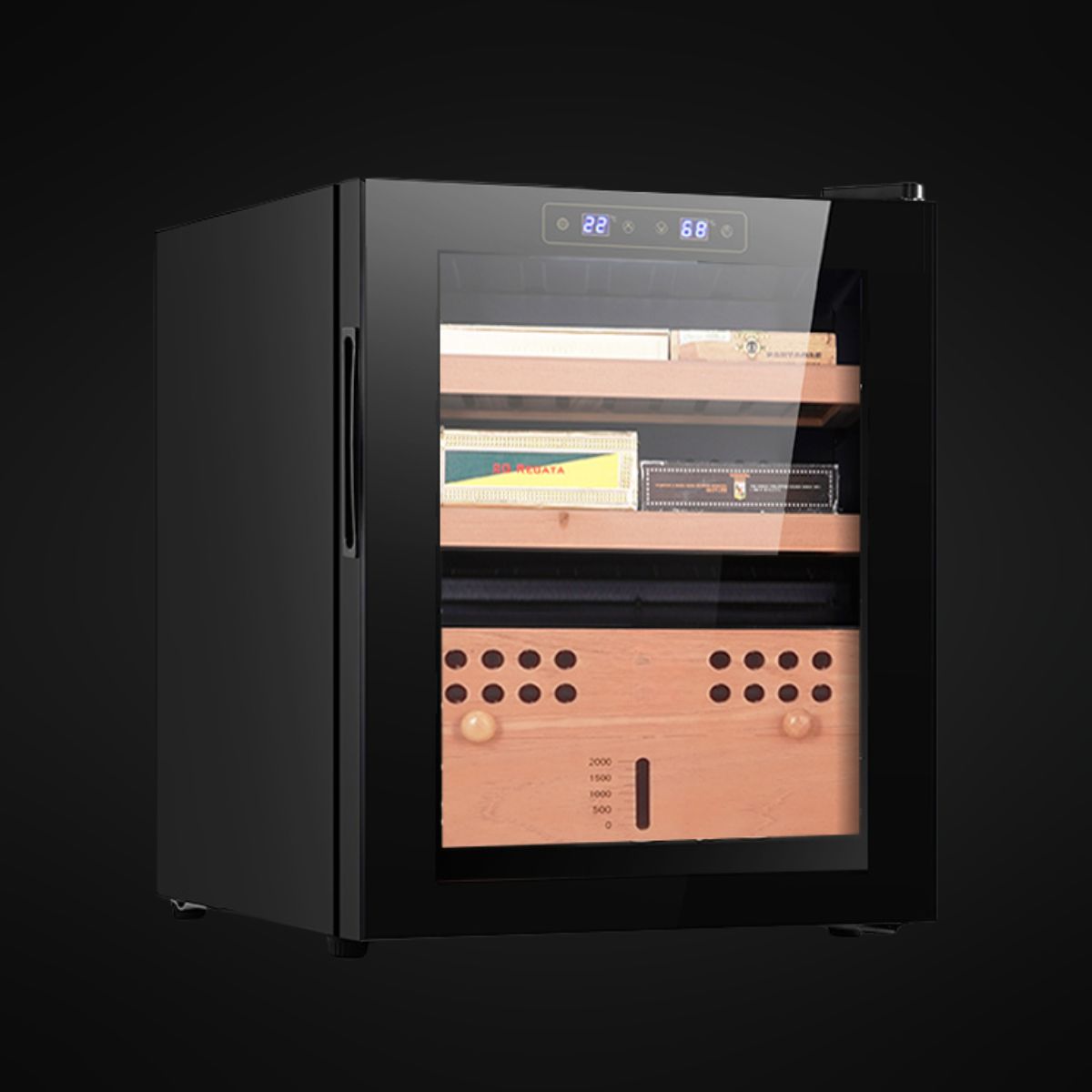 Small Humidor Cabinet Electric For 200 Cigars YS-4818X - Cigar-Square